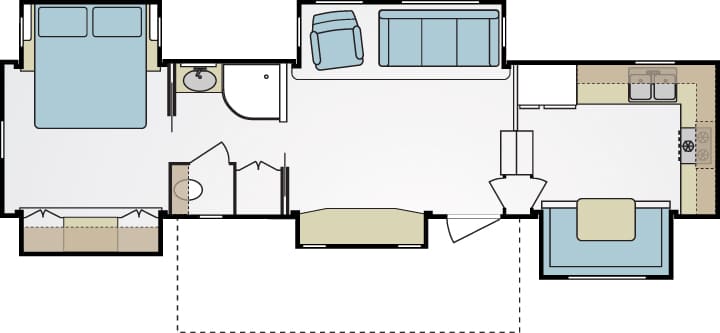 Space Craft V-390 Fifth-Wheel