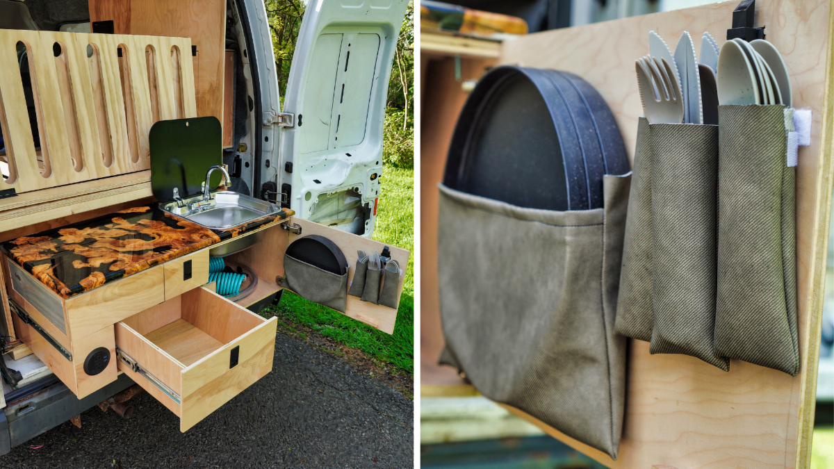Video: This DIY Slide-Out Camper Van Kitchen is a Must-See - RV.com