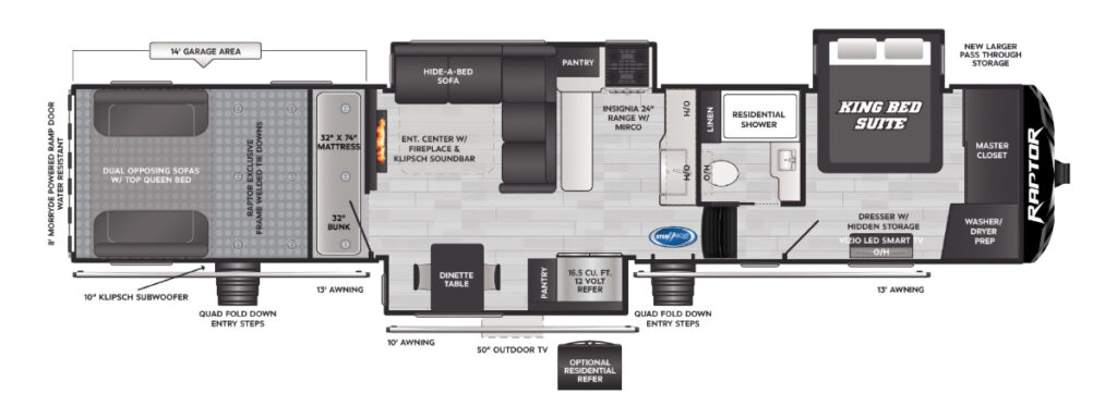 Take a Video Tour of the Keystone Raptor 441 Toy Hauler