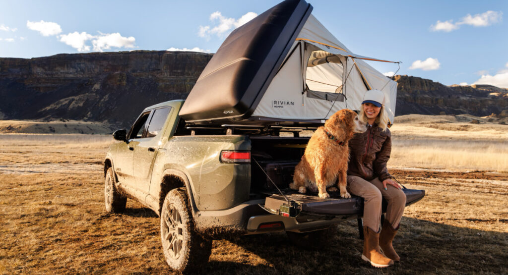 The Rivian x iKamper Skycamp Mini is a Rooftop Tent for Your Electric ...